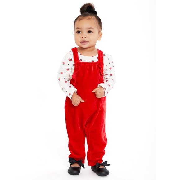 wonder nation | Matching Sets | Nwt Velour Overalls And Bodysuit Set ...